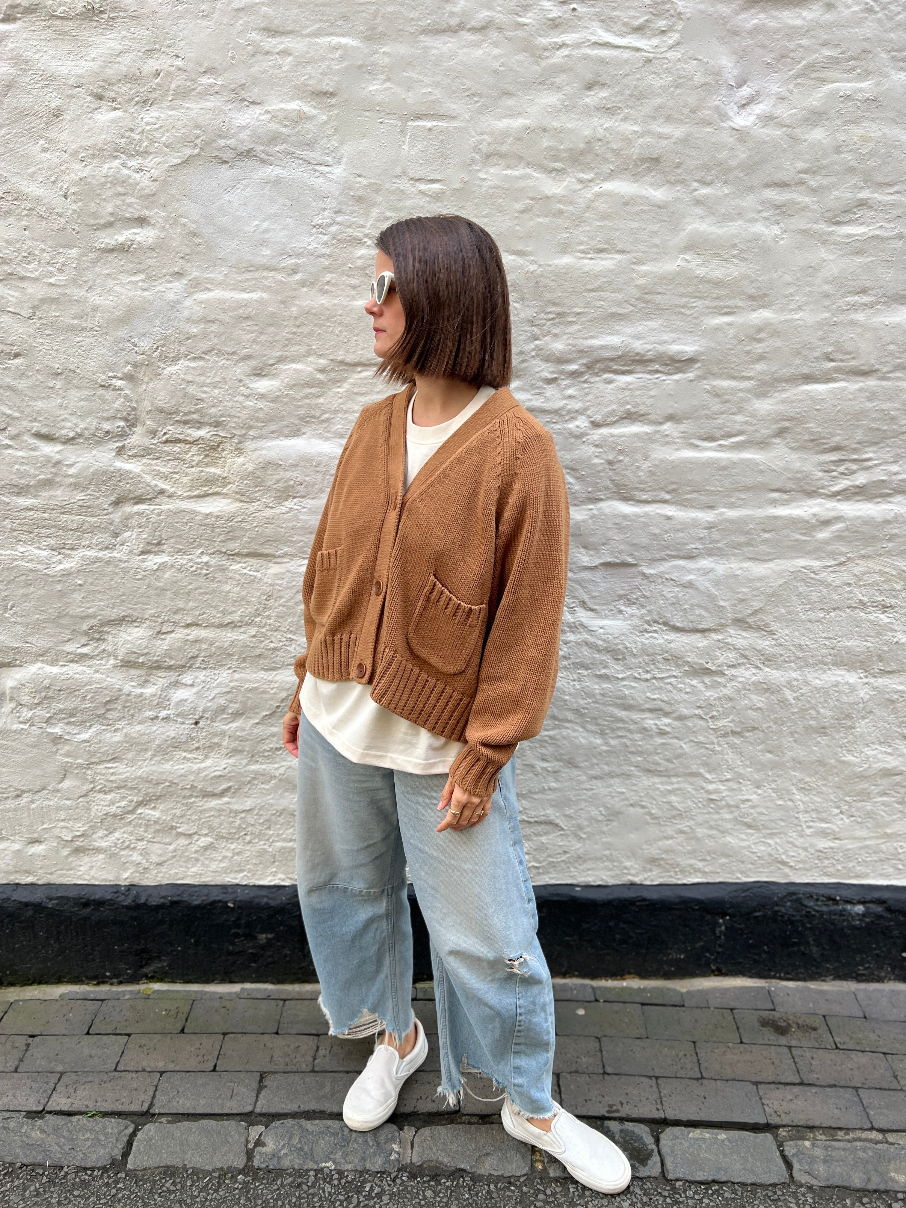 The Staple Cardigan - Hazelnut – The Slow Love